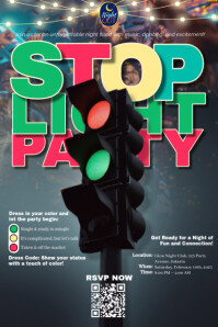 Stop Light Party Flyer Template | PosterMyWall