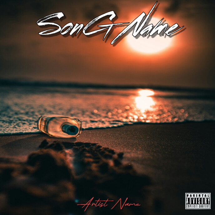 Copy of Black Vintage Sunset Sea View Mixtape Cover Album Cover ...