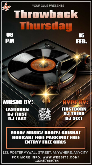 Copy of Black Vintage Throwback Thursday Instagram Story | PosterMyWall