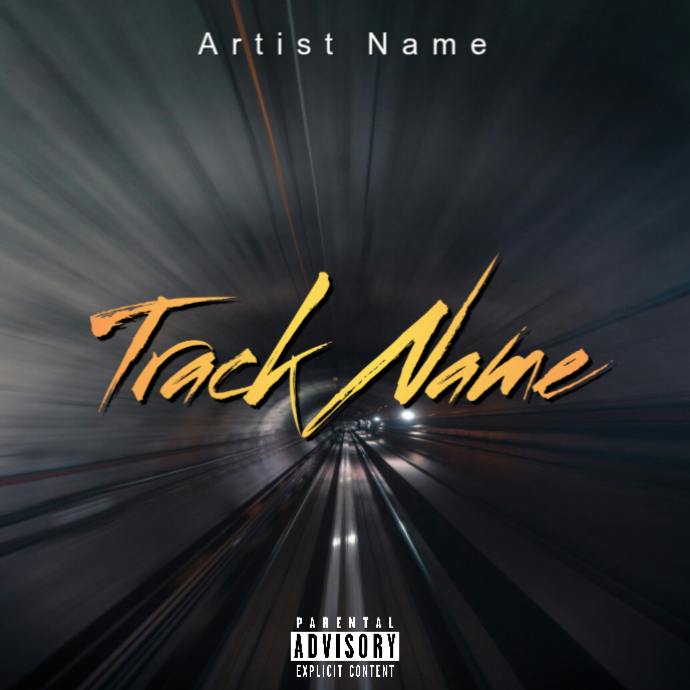 Black Vintage Track Mixtape Cover Album Cover Template | PosterMyWall