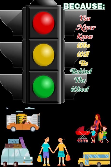 Copy of Black Vintage Traffic Registration Banner, Road Safety ...