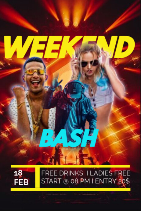 Copy of Black Vintage Weekend Bash Poster | PosterMyWall