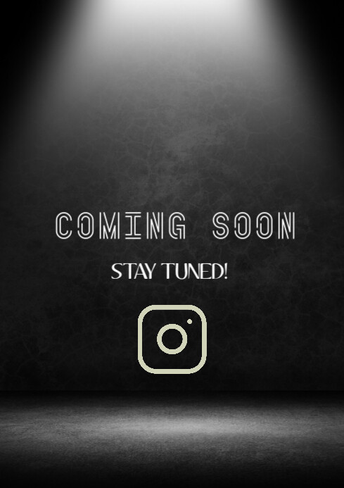 Black White Coming Soon Flyer A4 Design Template | PosterMyWall