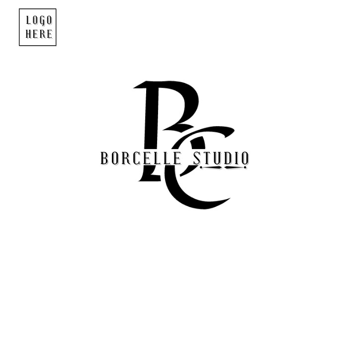 Copy of Black White Elegant Monogram Initial Name Log | PosterMyWall