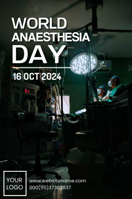 Copy of Black World Anaesthesia Day Poster | PosterMyWall