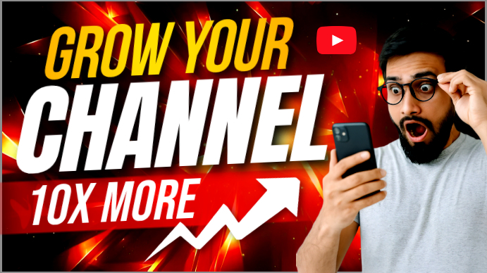 Black YouTube Channel Growth YouTube video thumbnail size Cover Photo ...