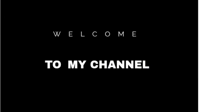 Black YouTube Channel Welcome YouTube Thumbnail Video Template ...