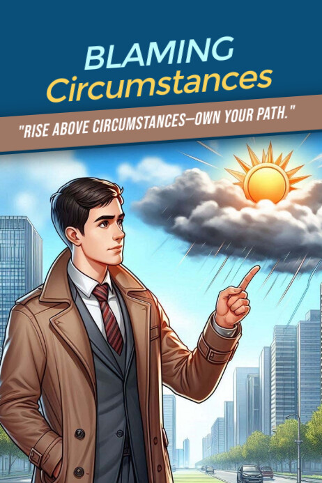 Blaming circumstances Template | PosterMyWall