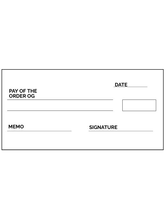 Copy of BLANCK CHECK TEMPLATE (2) | PosterMyWall
