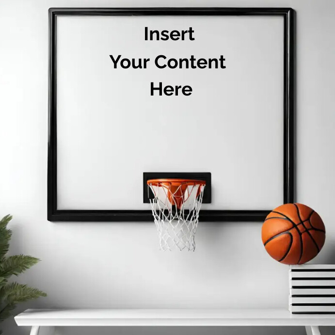 Blank Instagram Post for Basketball Event Template | PosterMyWall