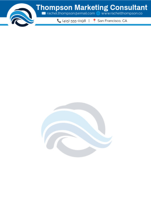 Blank Letter Head Template | PosterMyWall