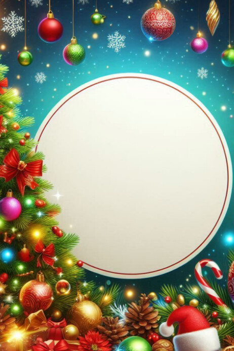 Blank poster template Christmas 2024 | PosterMyWall