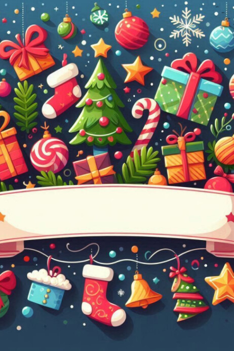 Blank poster template Christmas 2024 | PosterMyWall