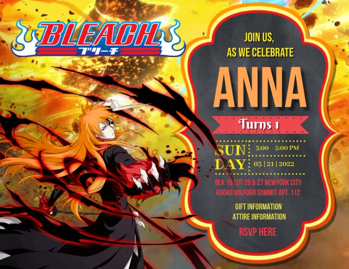 Bleach Template | PosterMyWall