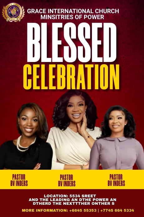 blessed celebration Template | PosterMyWall