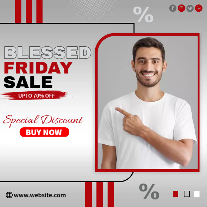 Plantilla de Blessed Friday Sale | PosterMyWall