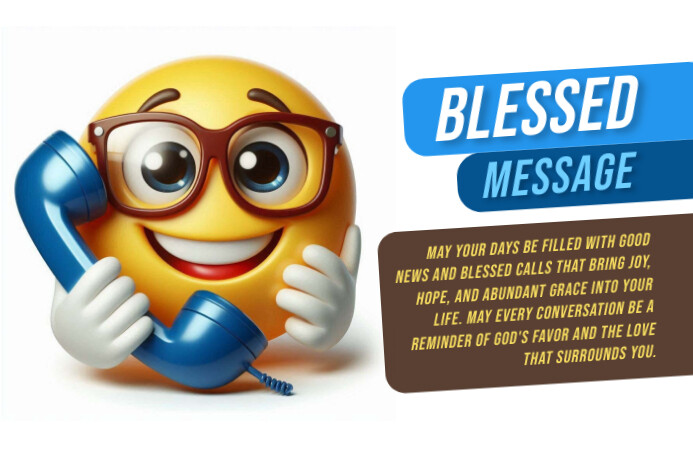 Blessed message Template | PosterMyWall