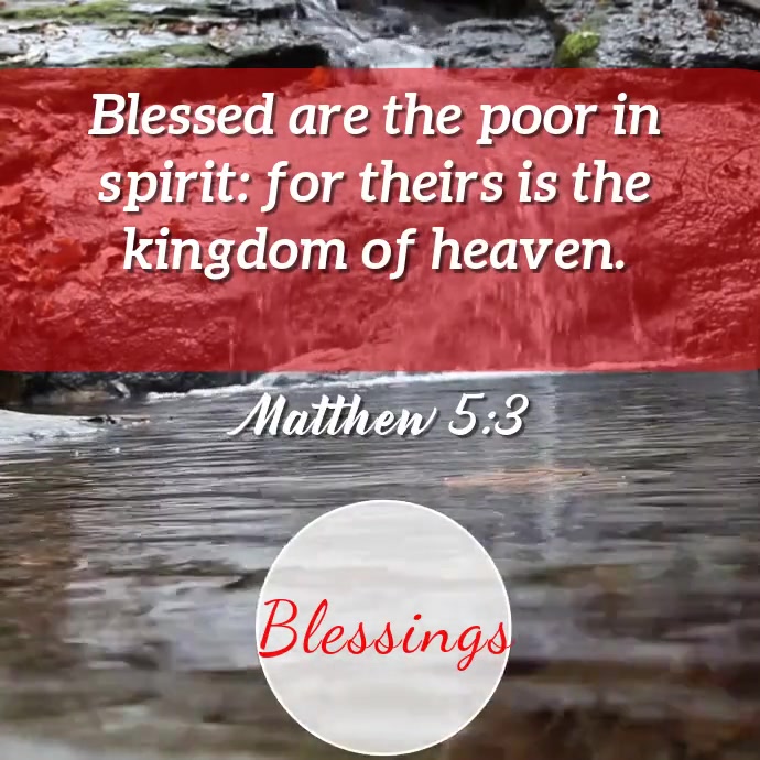 Copy of Blessings Inspirational Slideshow Template | PosterMyWall