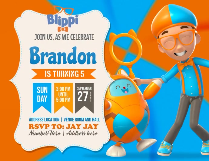 Copy of Blippi | PosterMyWall