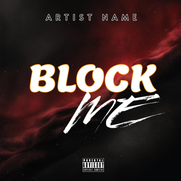 Block Me Album Cover Album Cover Template | PosterMyWall