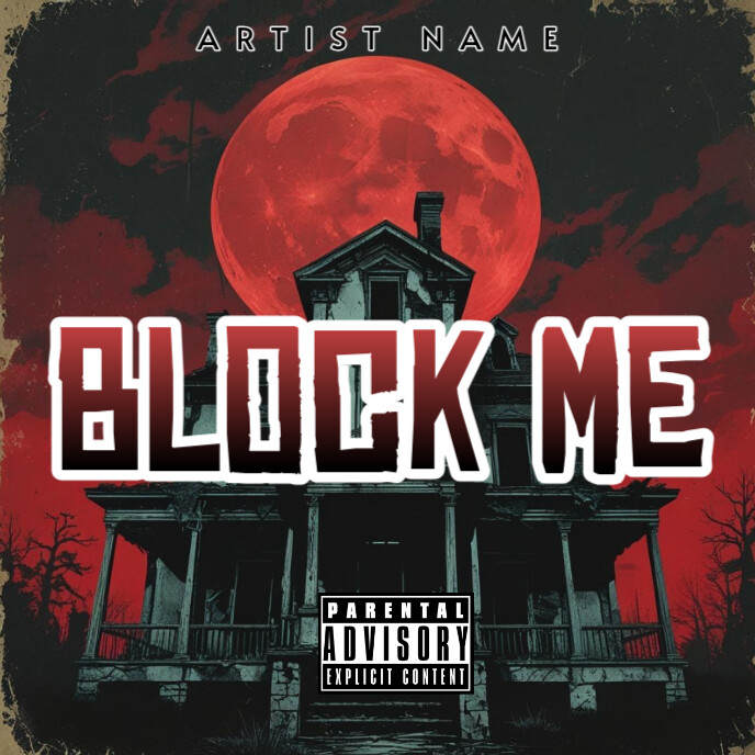 block me album cover Template | PosterMyWall