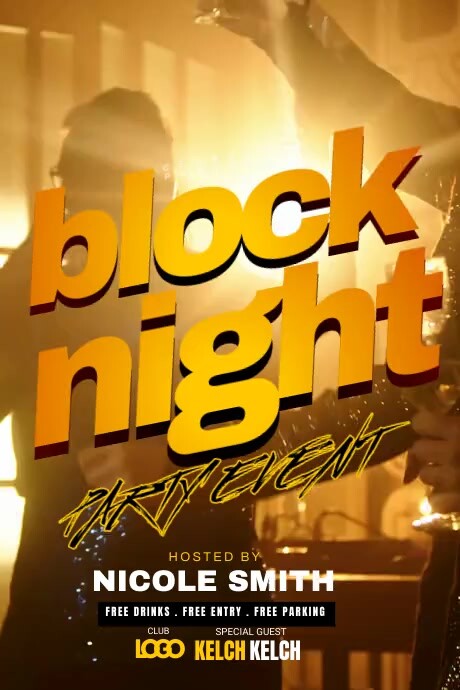 Copy of Block Night Party | PosterMyWall
