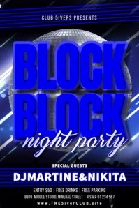 Block Night Party Template | PosterMyWall