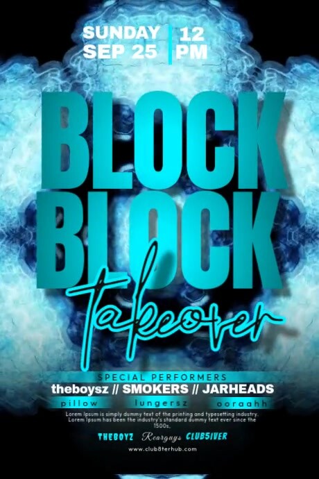 Plantilla de Block Night Party | PosterMyWall