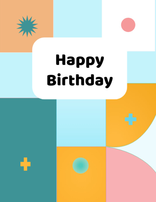 Happy Birthday Block Letters Template Happy Birthday" Calligraphy (3