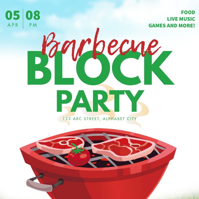 Block Party Template | PosterMyWall