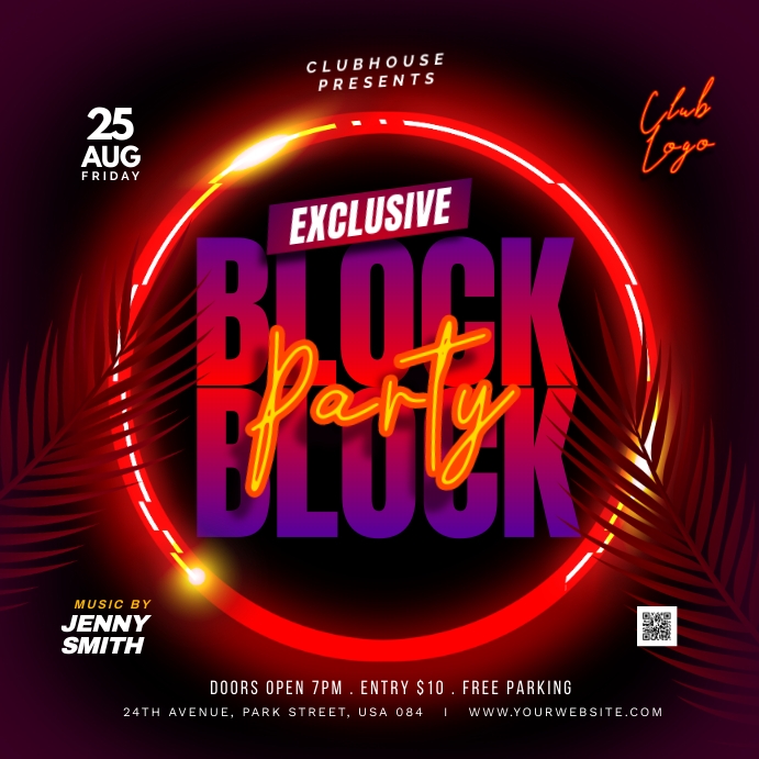 Block party Template | PosterMyWall