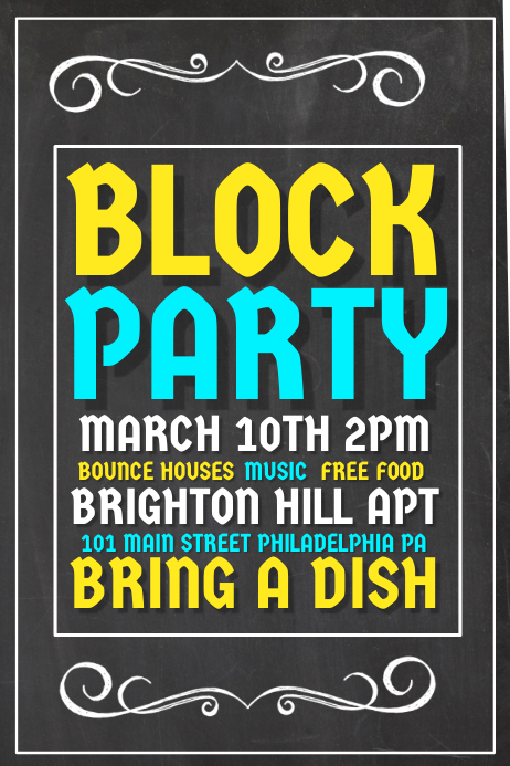 Block Party Template | PosterMyWall
