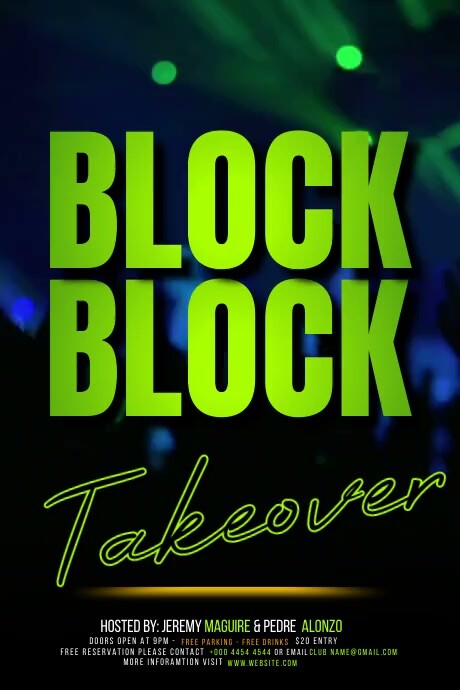 Block Party Video Templat | PosterMyWall