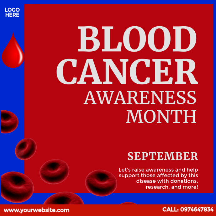 blood cancer awareness month campaign ad Template | PosterMyWall