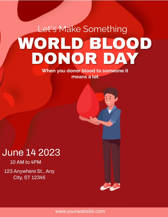 Copy of Blood donar day,blood donation invitation | PosterMyWall