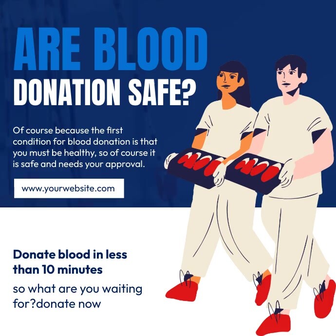 Blood Donation Ads Template | PosterMyWall