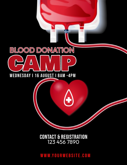 Blood Donation Camp Template | PosterMyWall
