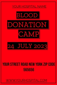 Plantilla de Blood Donation Camp | PosterMyWall