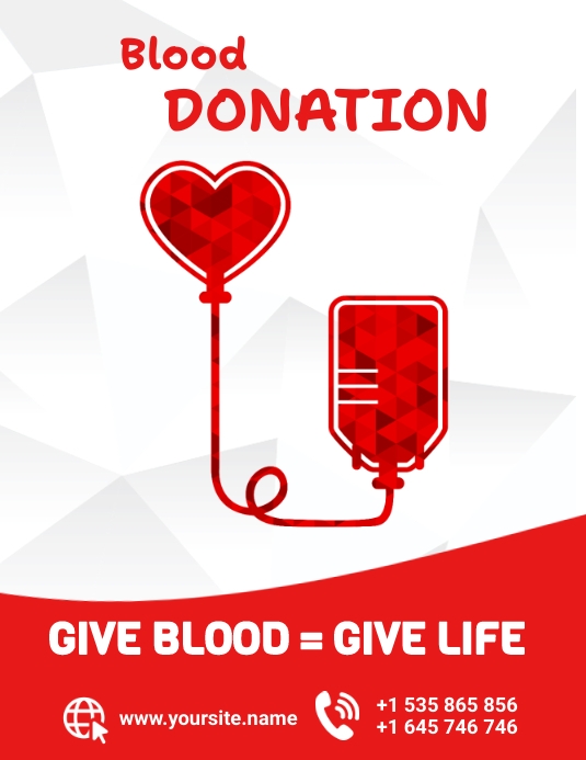 Blood donation camp flyer template | PosterMyWall
