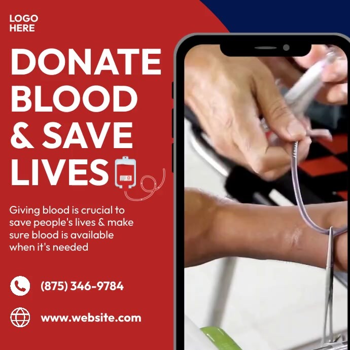 Blood Donation Template | PosterMyWall