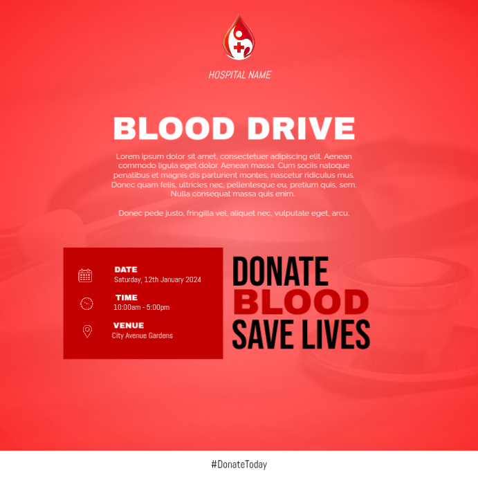 blood donation Template | PosterMyWall