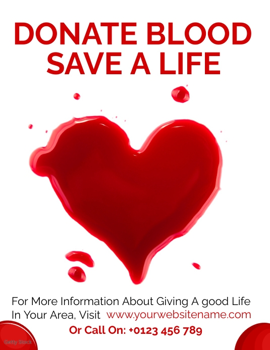 Plantilla de Blood Donation Drive Poster Template | PosterMyWall