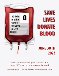 blood donation Flyer design Template | PosterMyWall