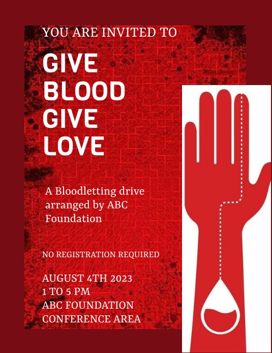 blood donation Flyer design Template | PosterMyWall