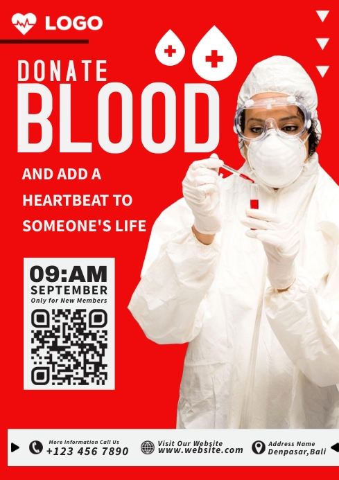 Blood Donation Poster Template | PosterMyWall