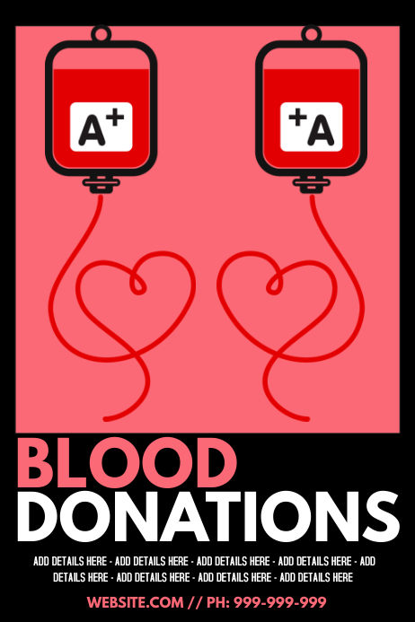 Blood Donation Poster Template | PosterMyWall