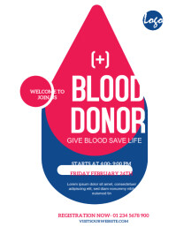 Blood Donor Event Flyer Template | PosterMyWall