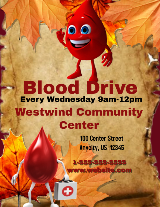 Blood Donation Template | PosterMyWall