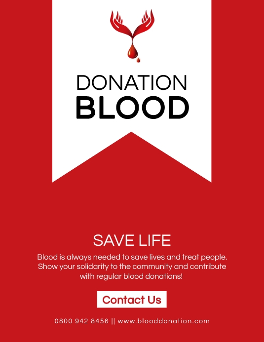 Blood flyers Template | PosterMyWall