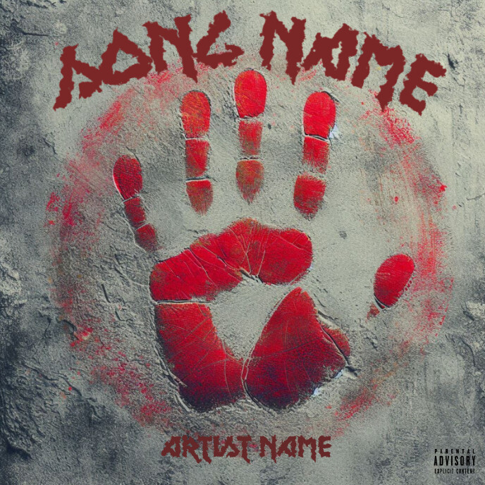 Blood mixtape cover Template | PosterMyWall
